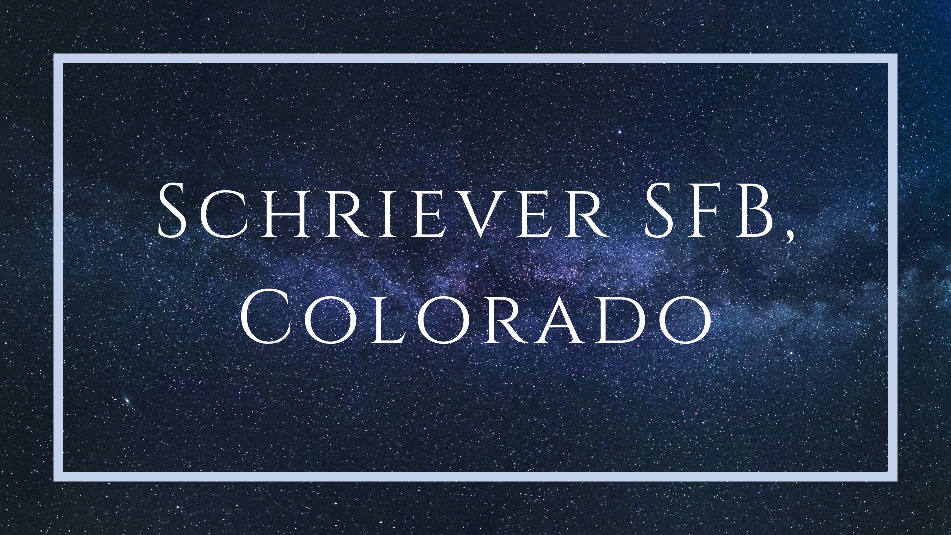 Peterson & Schriever SFB